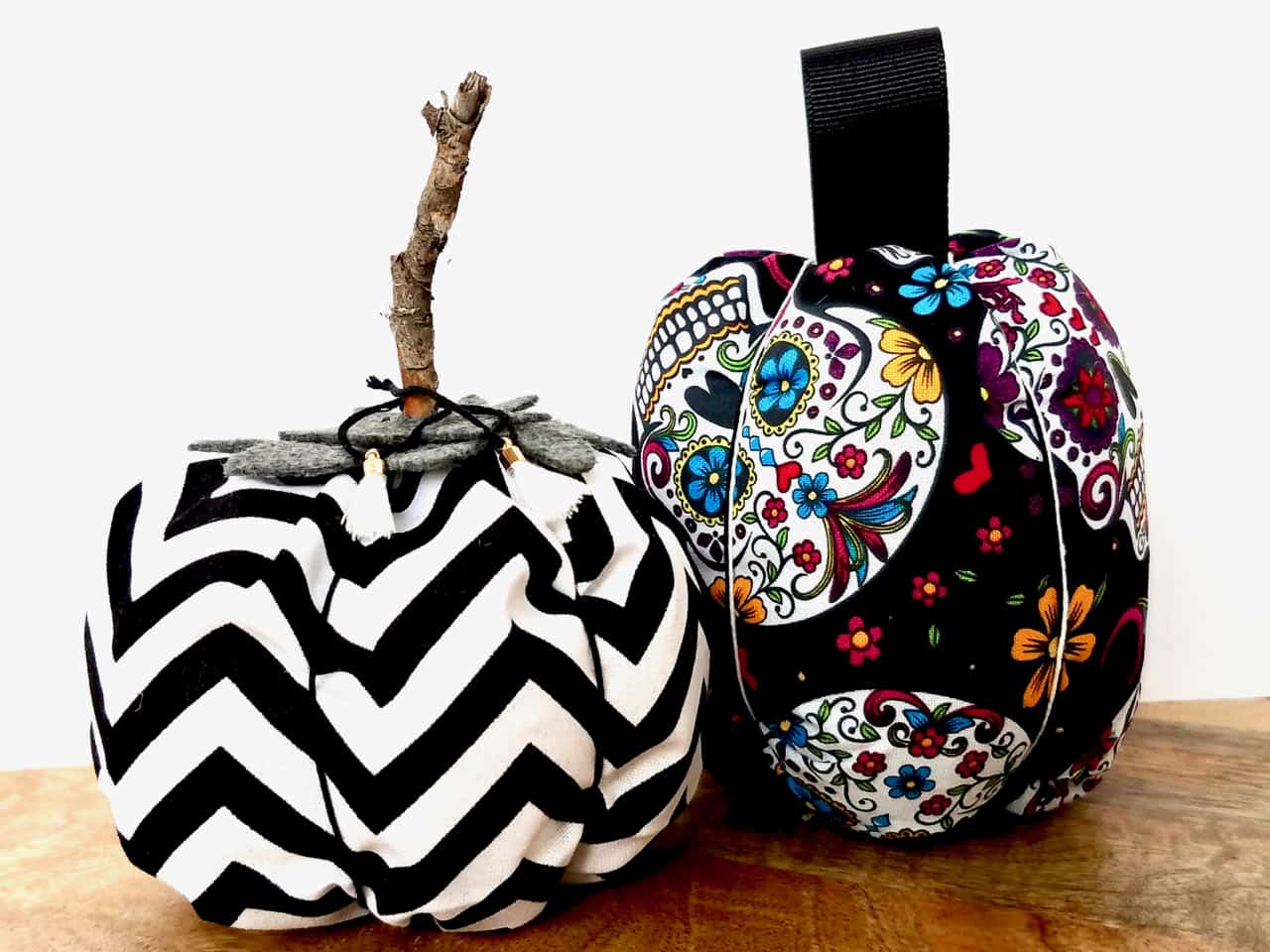 DIY Easy-Sew Fabric Pumpkin Tutorial | We Three Shanes