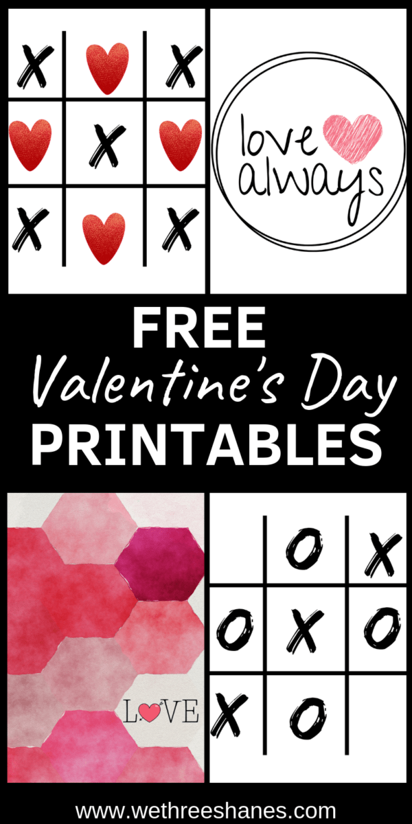 Free Printable Valentine's Day Wall Art | We Three Shanes