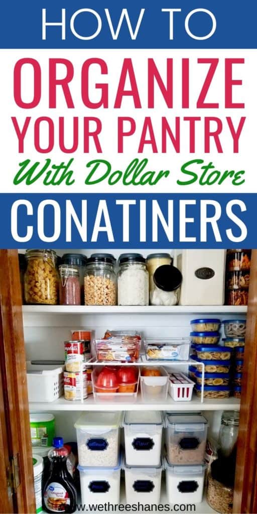 Small Pantry Organization on a Budget | We Three Shanes