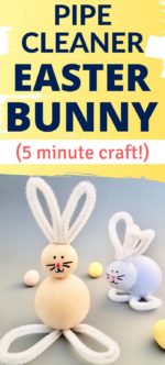 Wood Bead and Pipe Cleaner Bunny | We Three Shanes