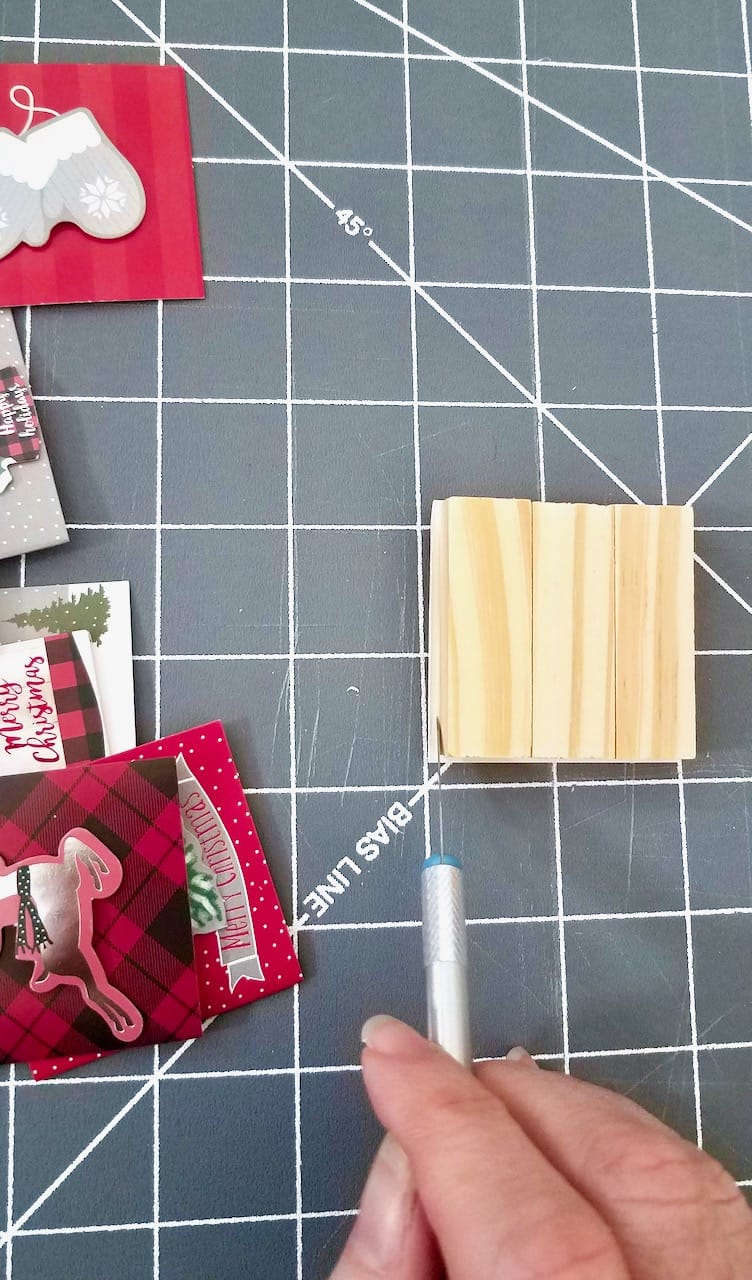 DIY Christmas Crafts Using Jenga Blocks | We Three Shanes