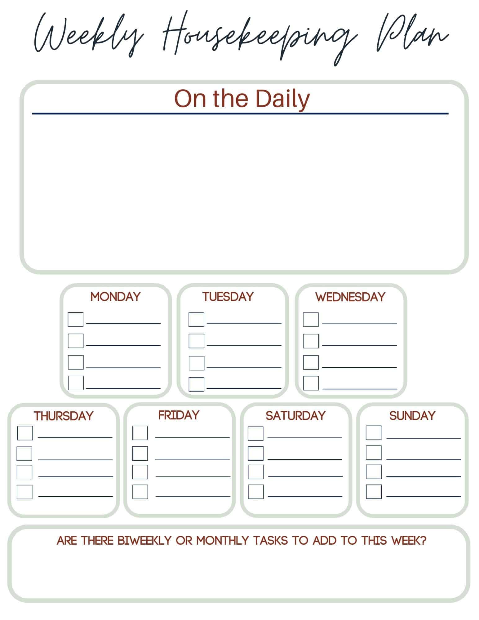 A Realistic Cleaning Schedule Anyone Can Keep | We Three Shanes