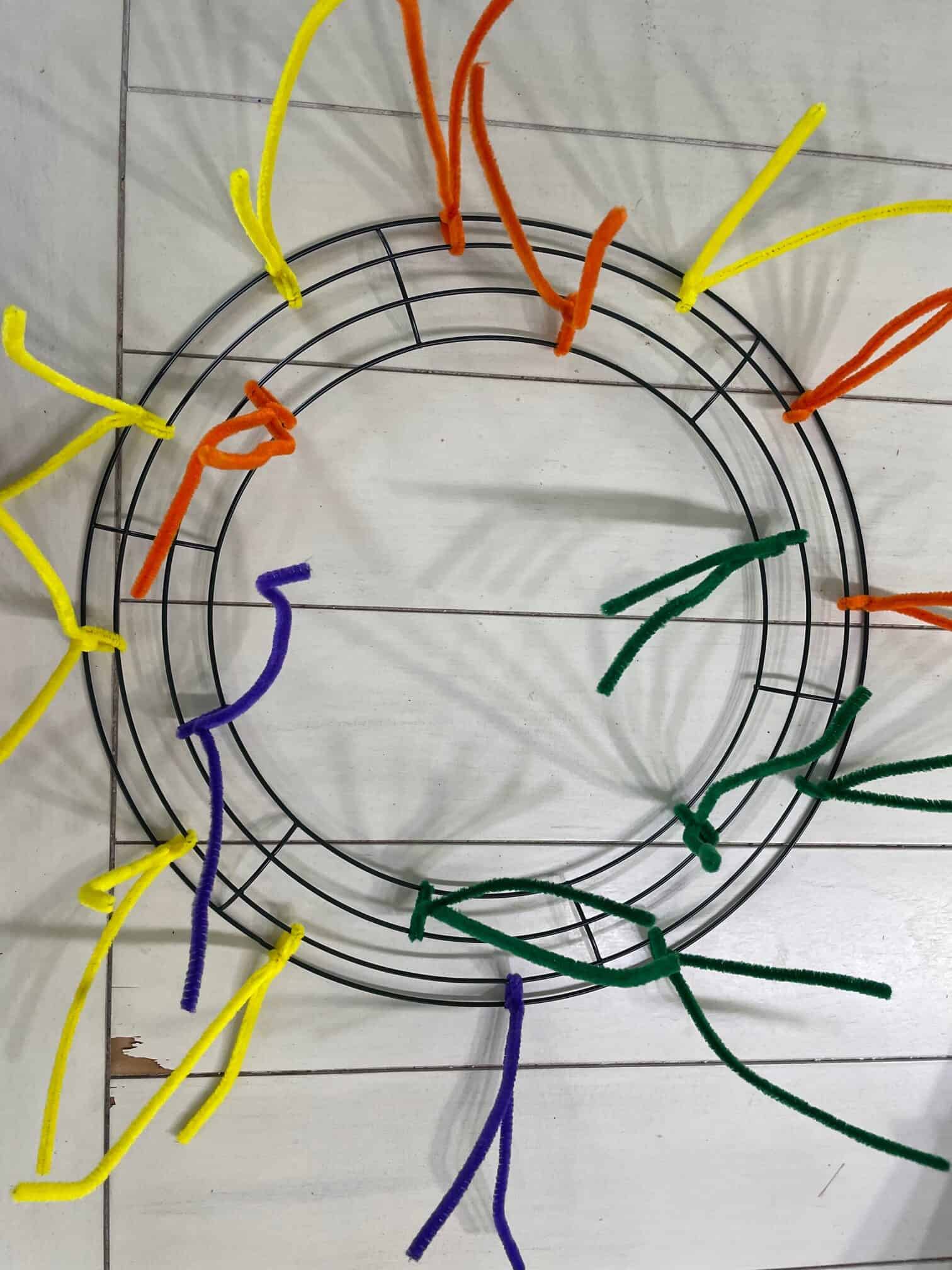 DIY Patriotic Deco Mesh Wreath For Cheap | We Three Shanes