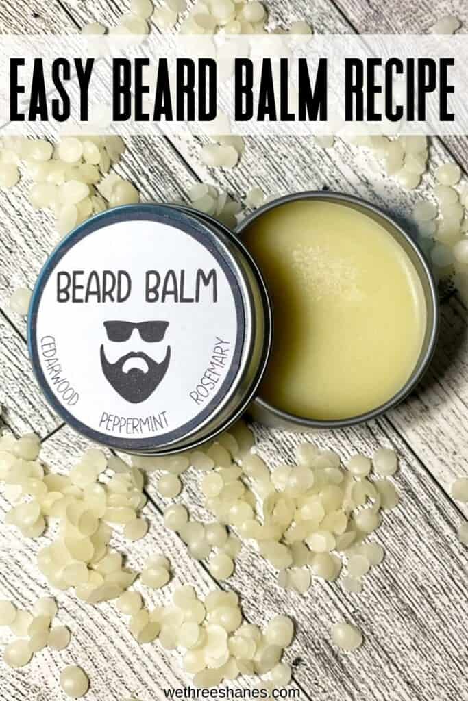Easy DIY Beard Balm Recipe (Natural Conditioning Wax) | We Three Shanes