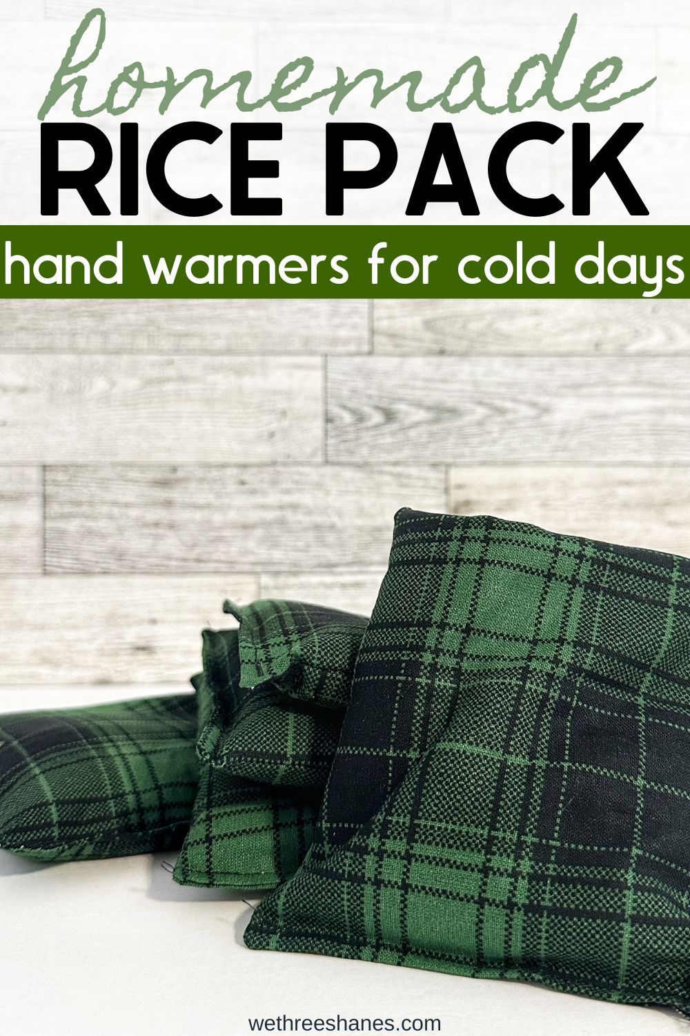 How to Make a Homemade Rice Pack for Heating or Cooling | We Three Shanes