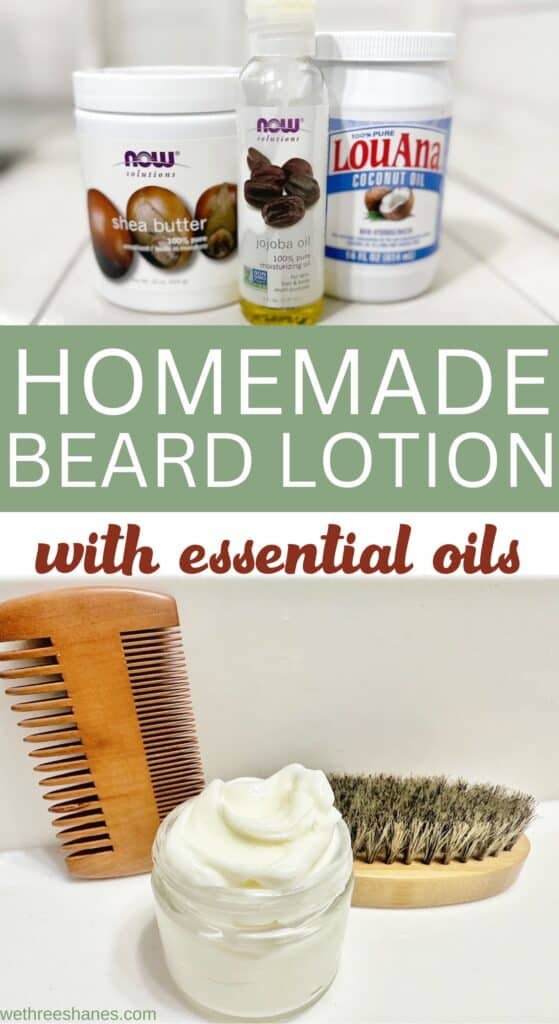 Easy DIY All Natural Whipped Beard Butter Recipe | We Three Shanes
