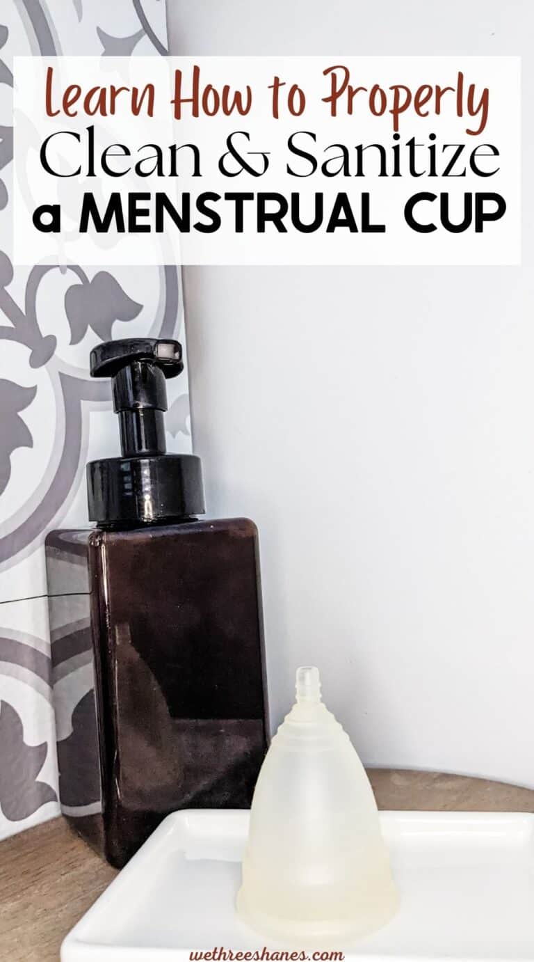How to Properly Clean and Sterilize a Menstrual Cup | We Three Shanes