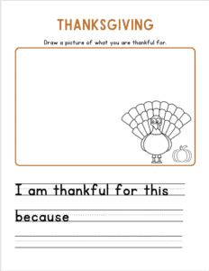 I am Thankful Free Printables for Kids this Thanksgiving | We Three Shanes