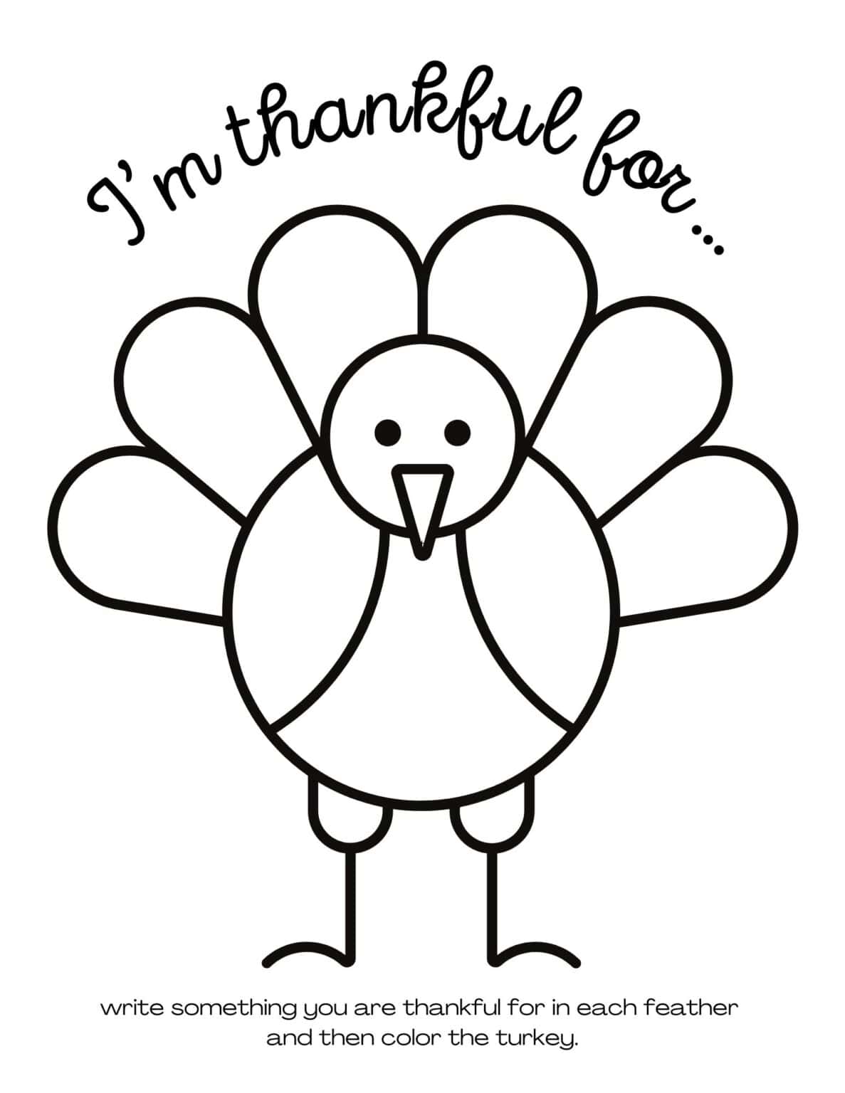 I am Thankful Free Printables for Kids this Thanksgiving | We Three Shanes