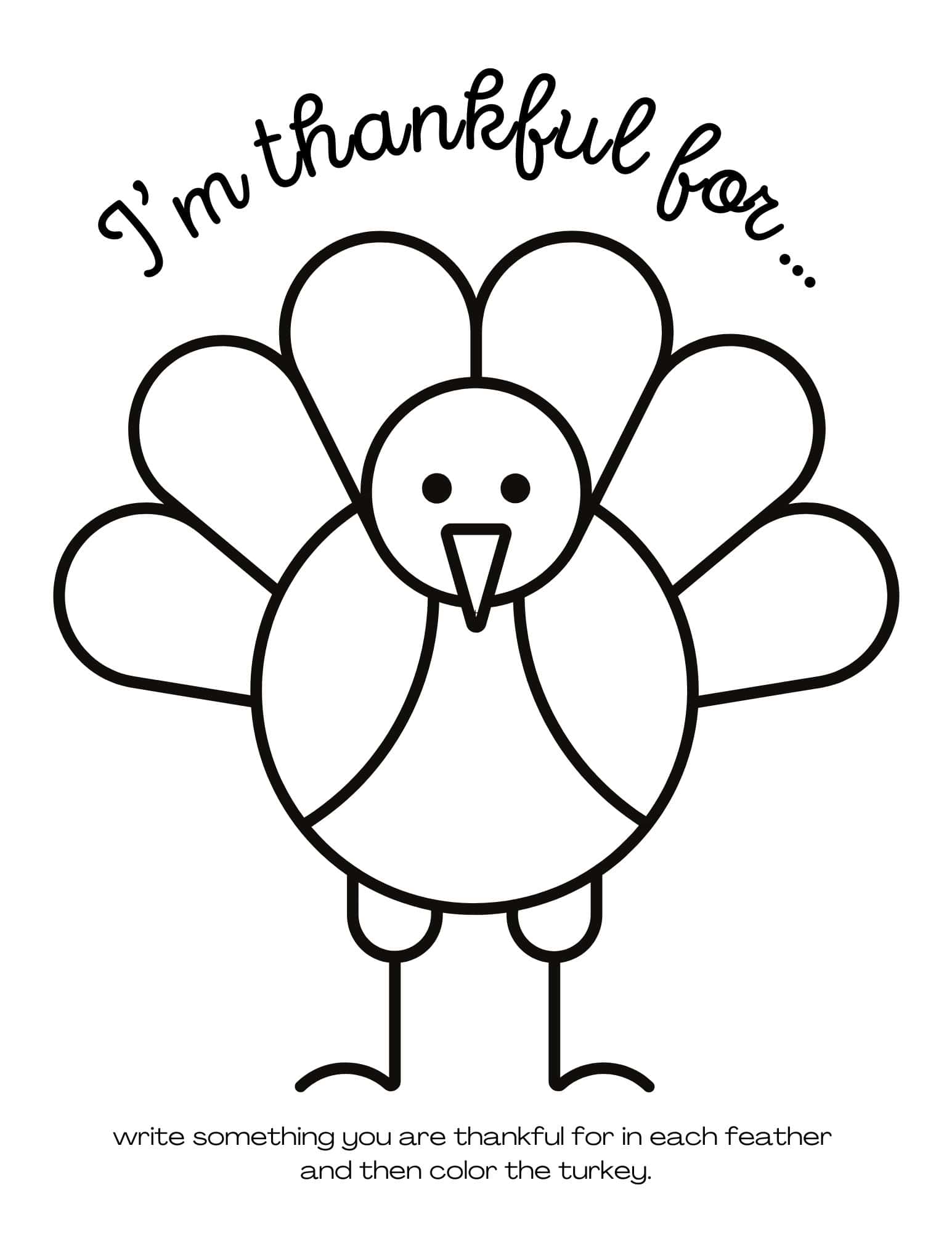 I am Thankful Free Printables for Kids this Thanksgiving | We Three Shanes