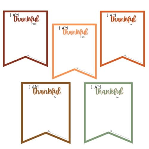 I am Thankful Free Printables for Kids this Thanksgiving | We Three Shanes