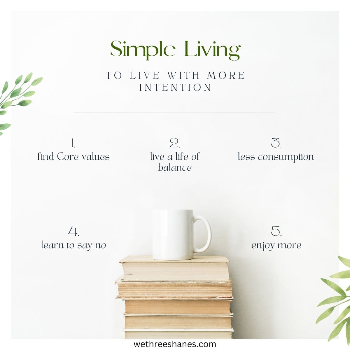 Simple Living vs Minimalism What's the Difference? | We Three Shanes